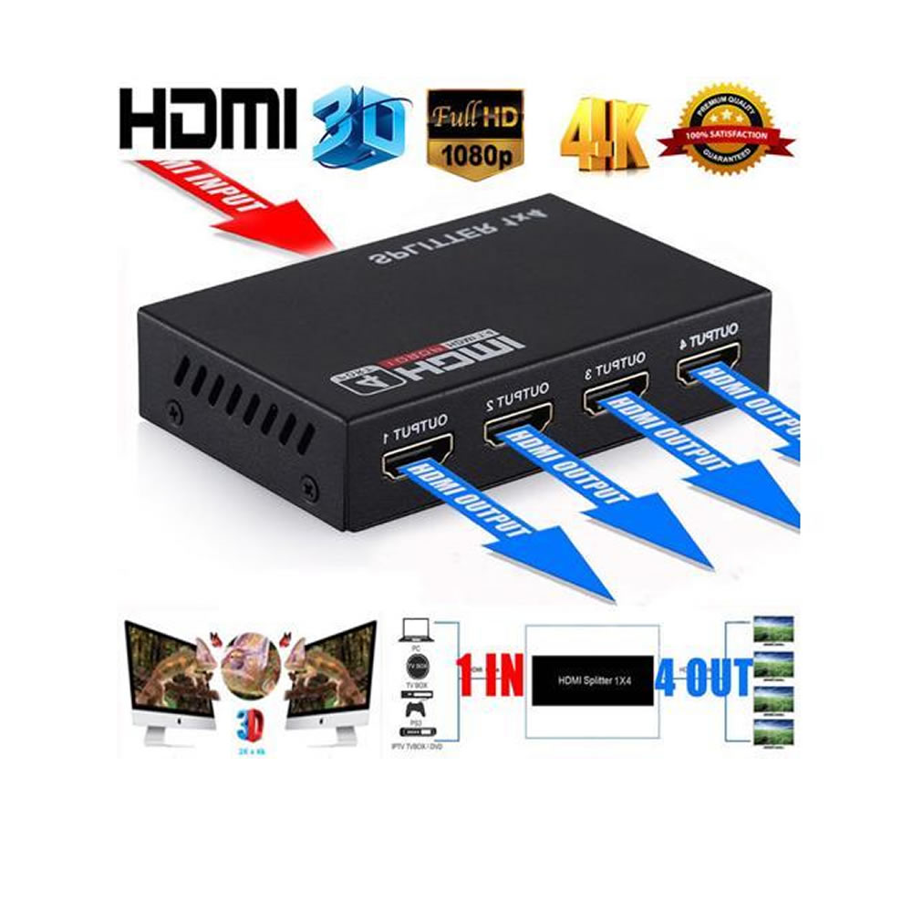 SPLITTER HDMI 1X4 FULL HD - GADGETSTORE.EC