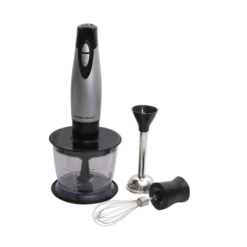 Batidora de Inmersión + Batidor + Procesador Alimentos Hamilton Beach ...