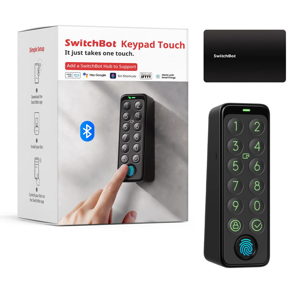 SwitchBot Smart Keypad Touch para SwitchBot Lock con Fingerprint ...