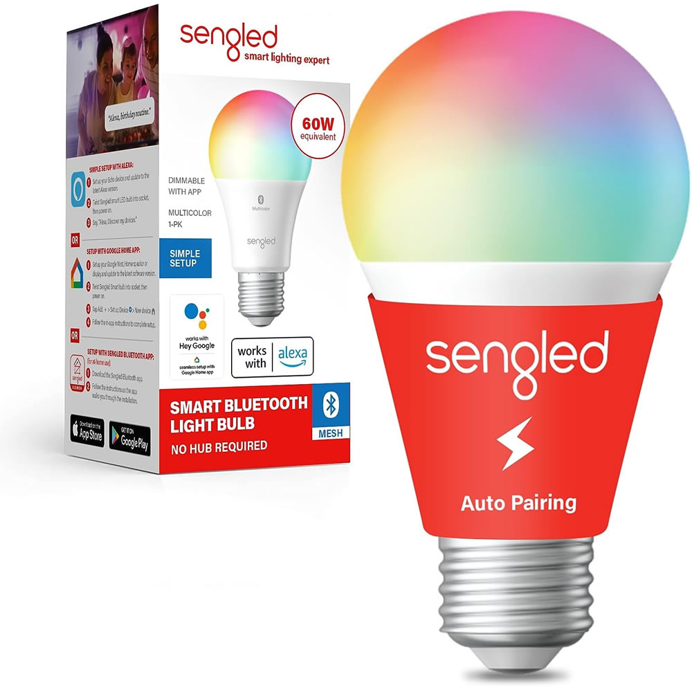 Foco Inteligente Smart Sengled Multicolor 60W Google/Alexa - GADGETSTORE.EC