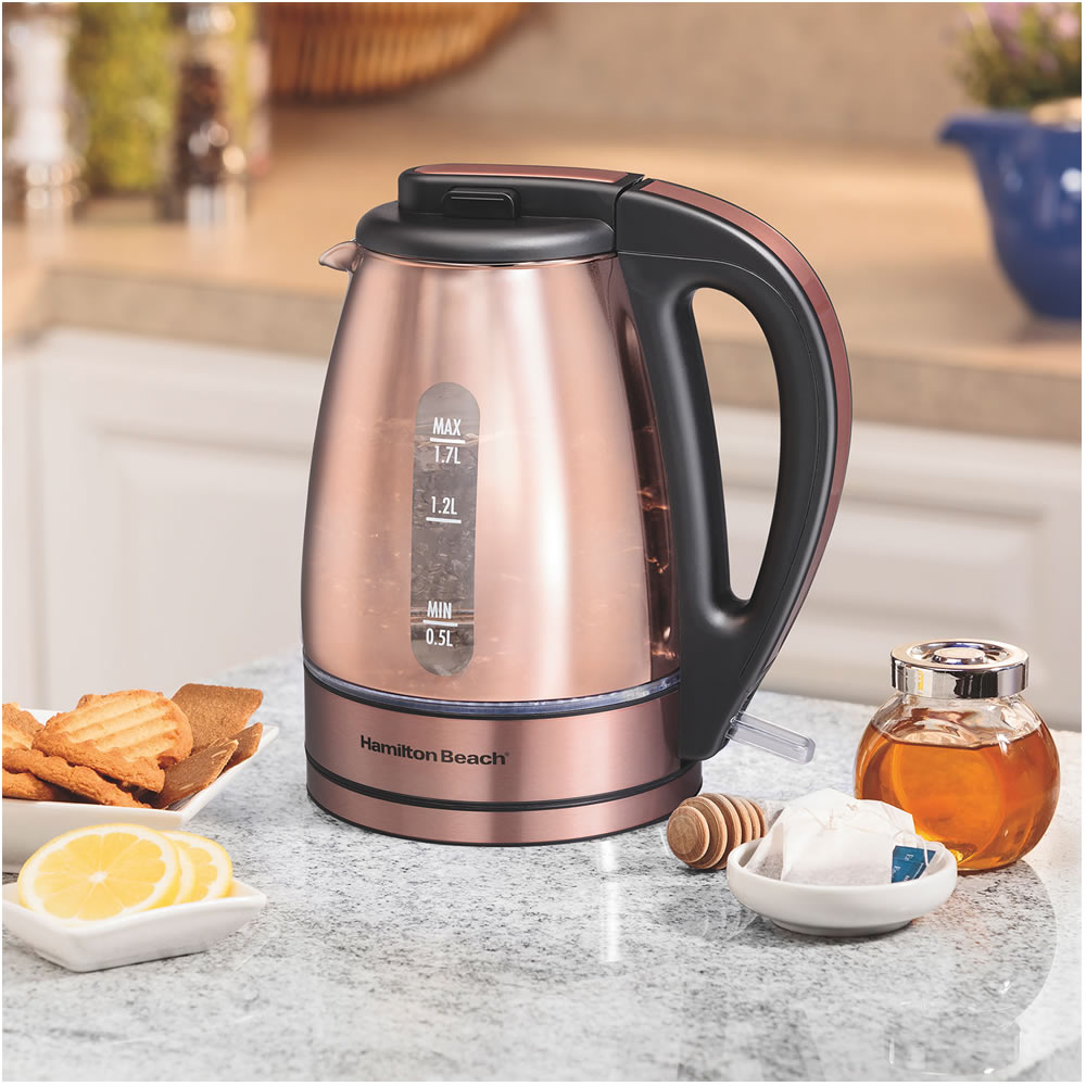 Tetera Electrica Cristal Rose 1.7 Litros Hamilton Beach 40866 ...