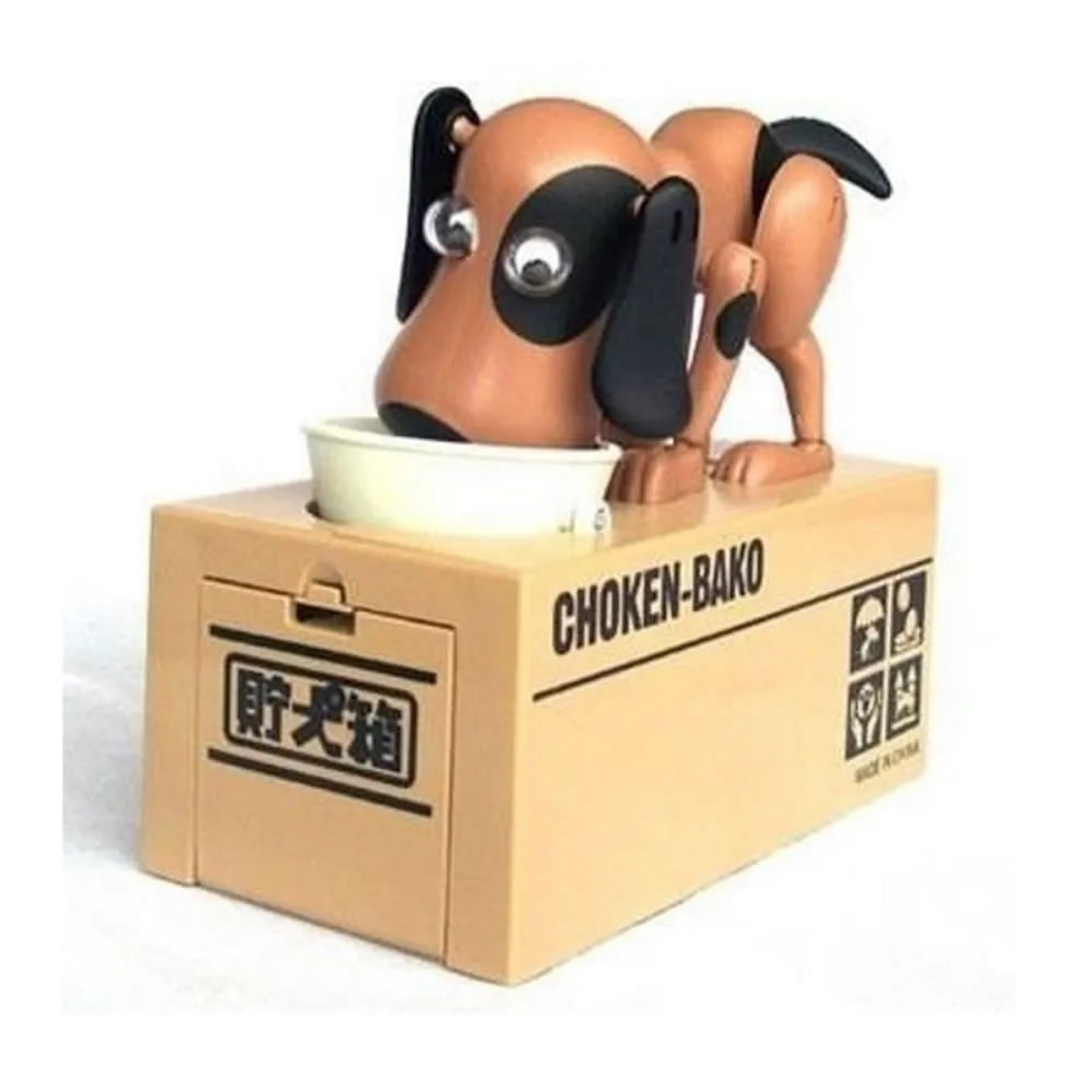 Alcancía Robotica Perro Come Monedas Choken Bako - GADGETSTORE.EC