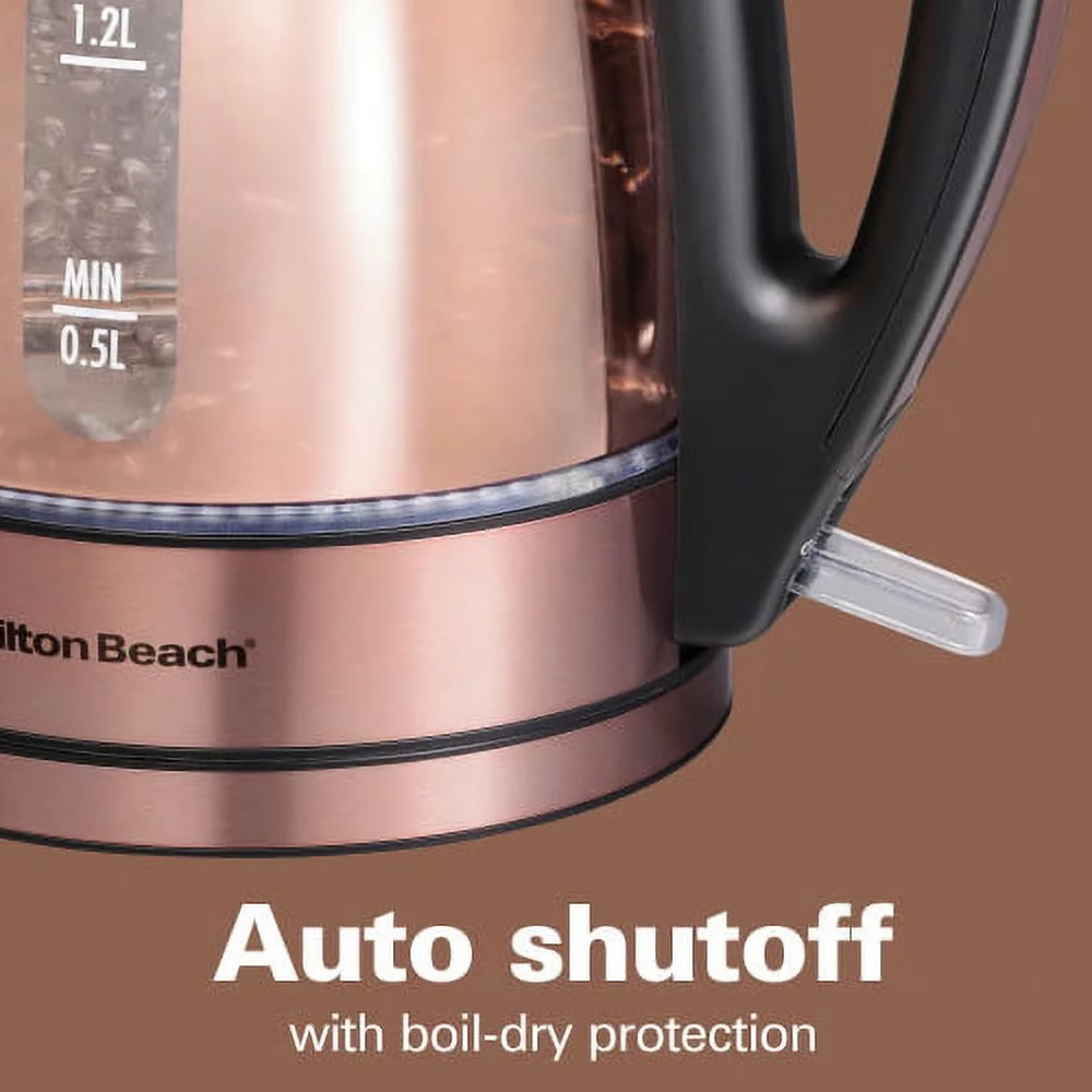 Tetera Electrica Cristal Rose 1.7 Litros Hamilton Beach 40866 ...