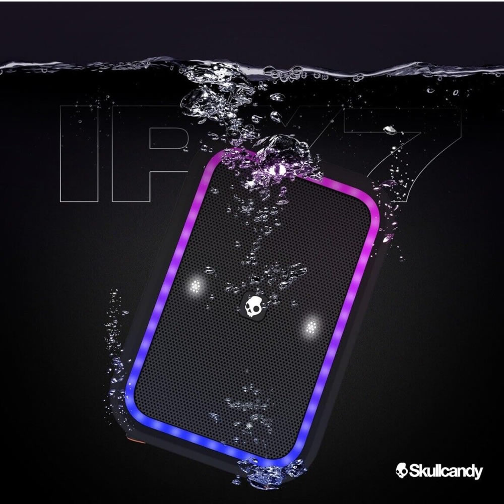 Parlante Bluetooth Skullcandy Stomp Party – IPX7 LED 12Hr Multi-Link ...
